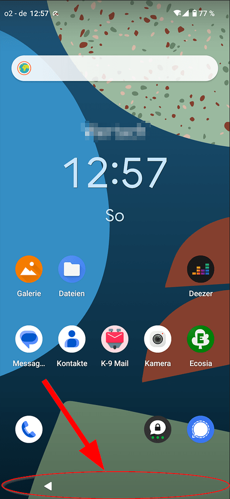 🇩🇪 Navigationsbuttons am unteren Ende des Displays verschwinden ...