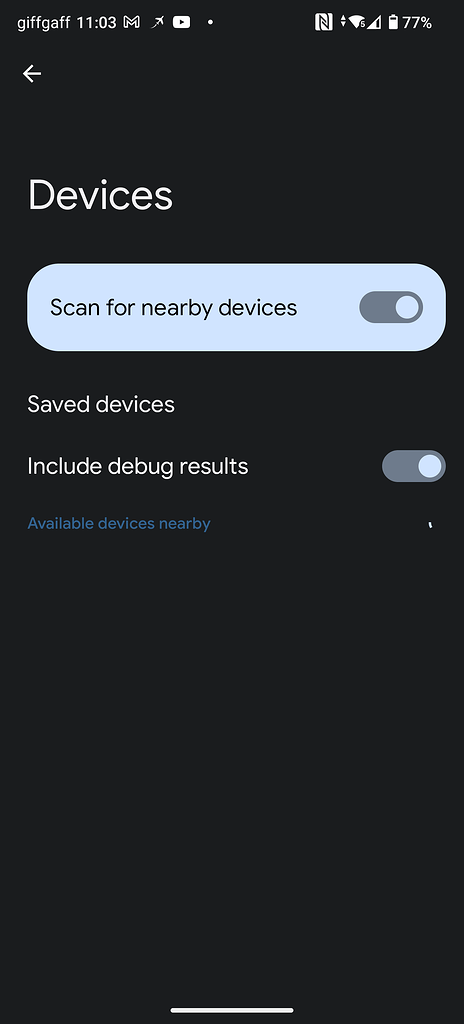 Support for nearby devices scan (BLE, GFPS) and "Find My Device" network - Fairphone 5 ...