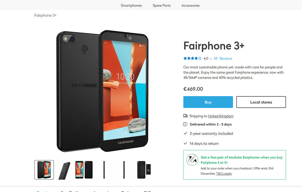 FP3 not available for purchase in the UK - The Products - Fairphone ...